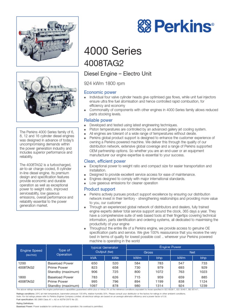4008TAG2 ElectroUnit (PN2199) | PDF | Diesel Engine | Engines