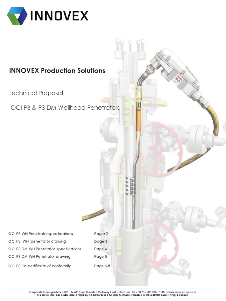 QCI P3000 Wellhead Penetrator Specs | PDF | Equipment | Electrical ...