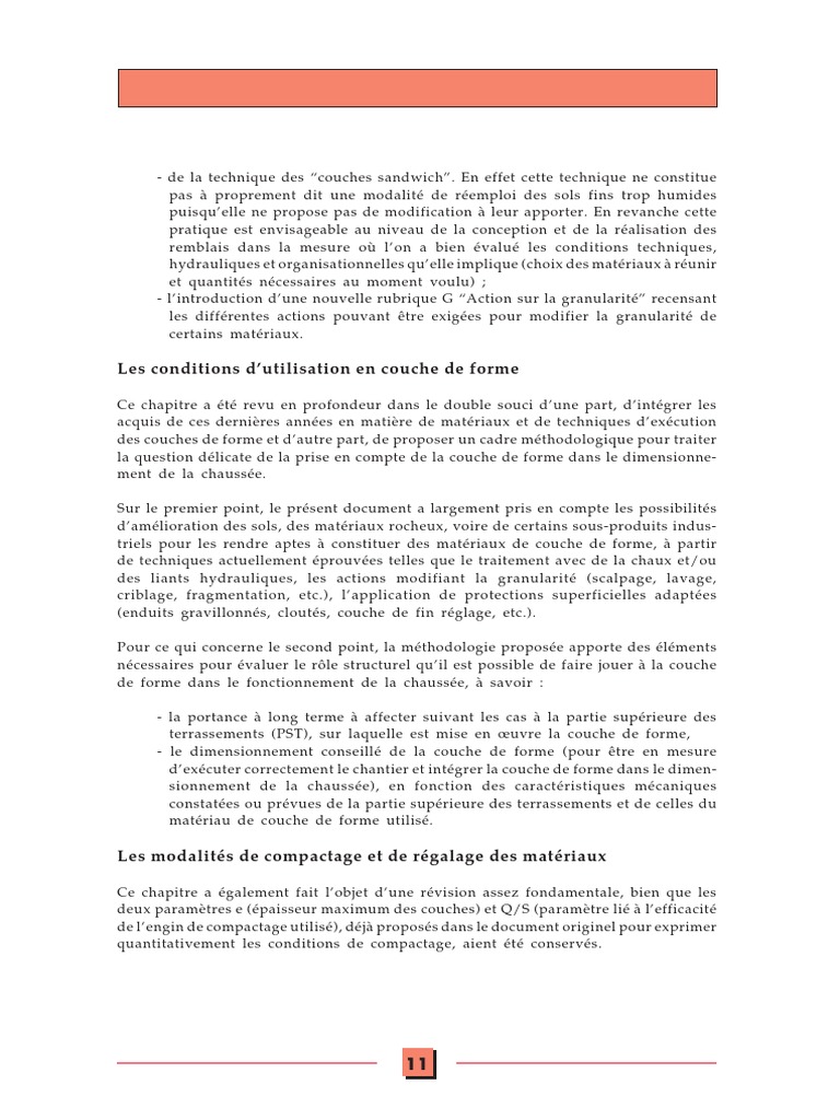 Techniques de Conception et Réalisation des Remblais | PDF | Sciences ...