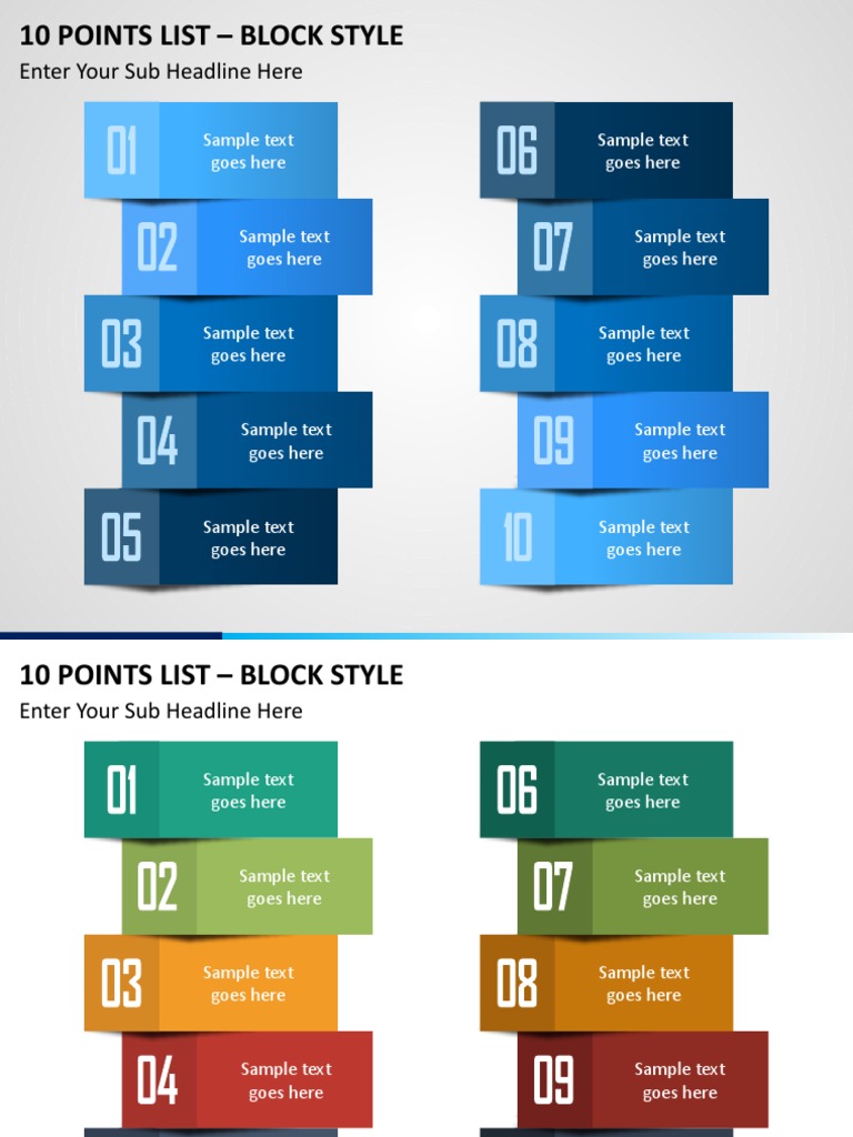 10-Point List Guide in Block Style | PDF | Language Arts & Discipline ...