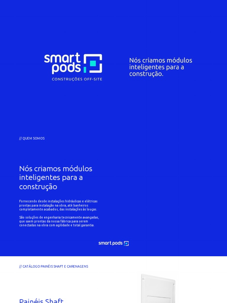 Smart Pods - Paineis Shaft e Carenagens | PDF