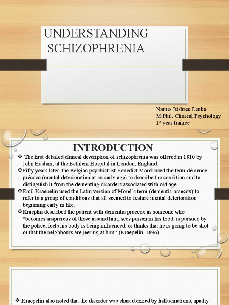 Schizophrenia PPT Final | PDF | Schizophrenia | Psychosis