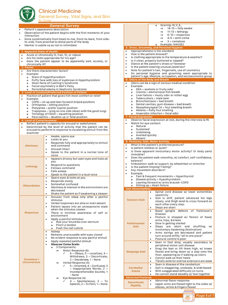 1.2 General Survey, Vital Signs, and Skin | PDF | Blood Pressure ...
