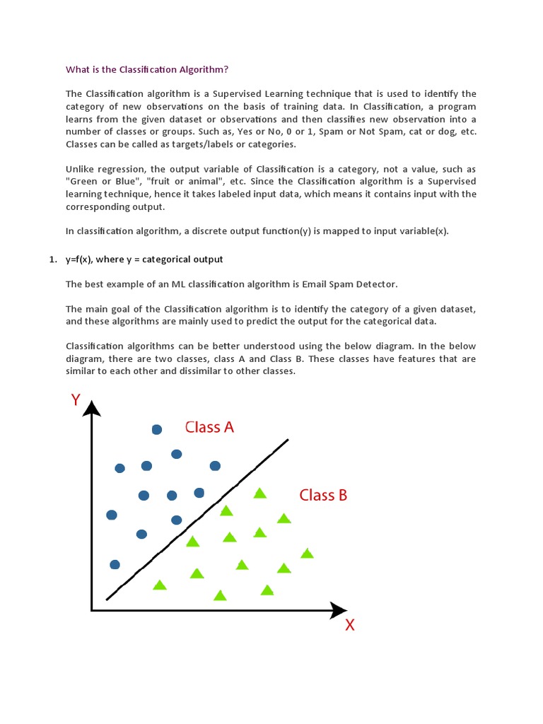 Classification Algorithms | PDF | Teaching Methods & Materials Classification Algorithms | PDF | Teaching Methods & Materials