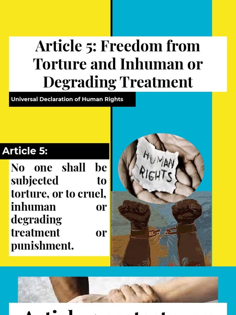 UDHR Article 5 | PDF