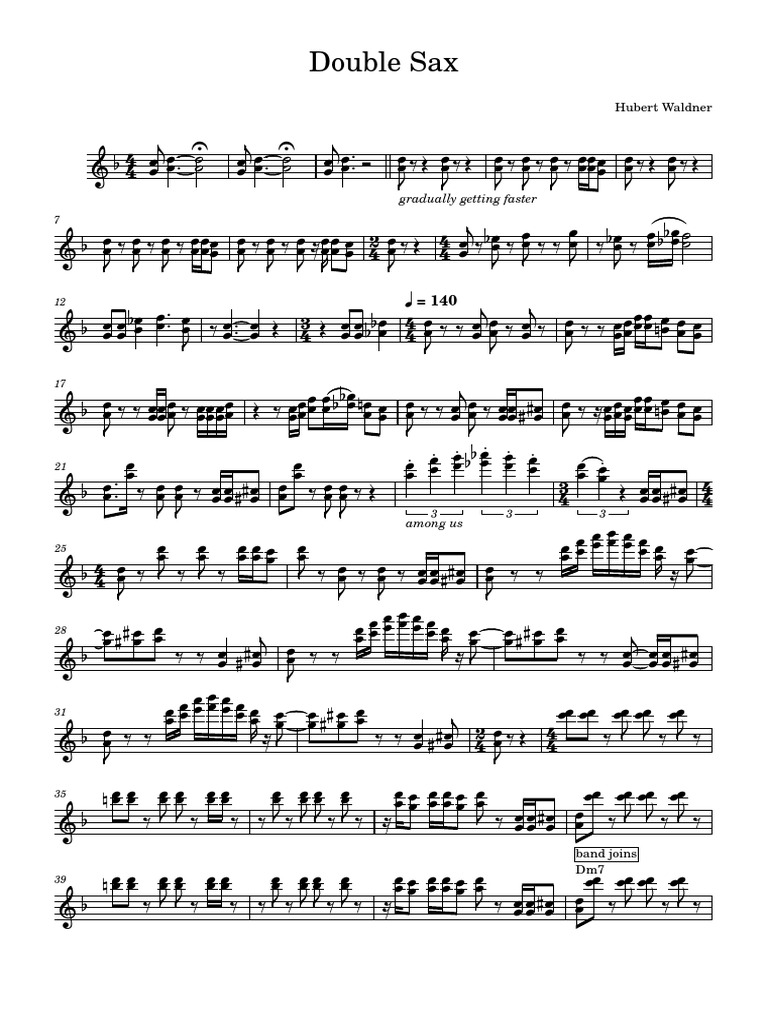 Double Sax | PDF
