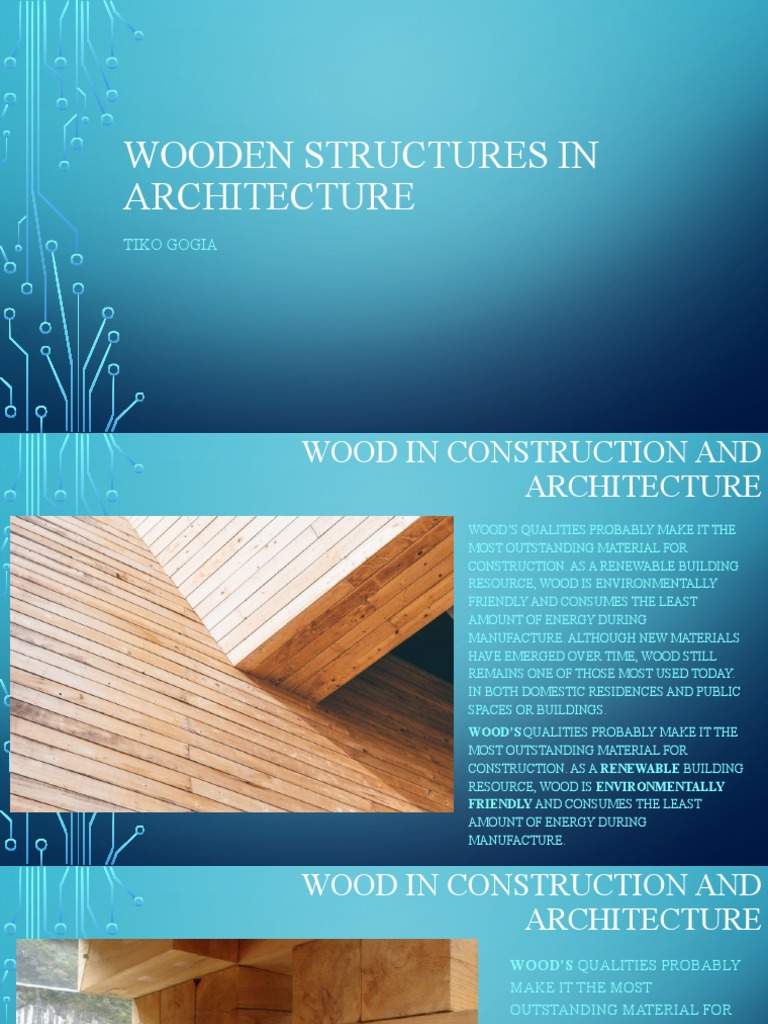 Wooden Structures in Architecture | PDF | Wood | Lumber