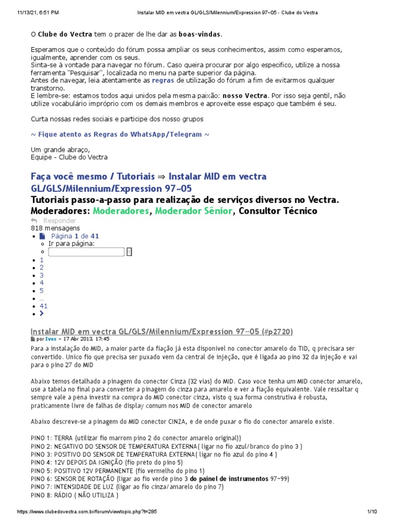 Mid Vectra Gls | PDF