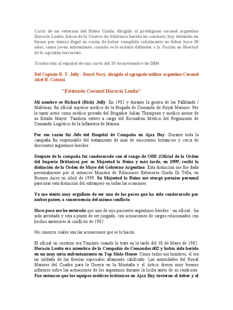 Losito | PDF | Coronel | Reino Unido