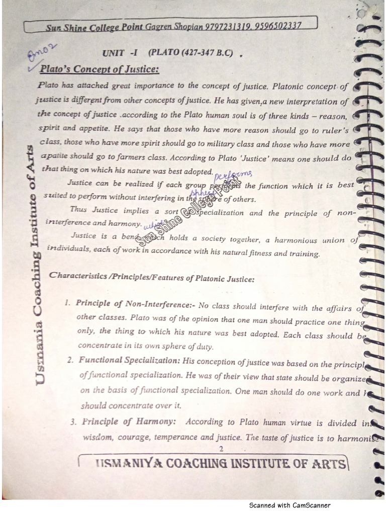 Notes of Political Science B.a.llb 2nd Sem | PDF
