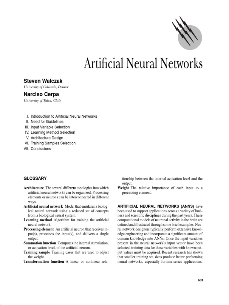 Artificial Neural Networks | PDF | Artificial Neural Network | Machine ...