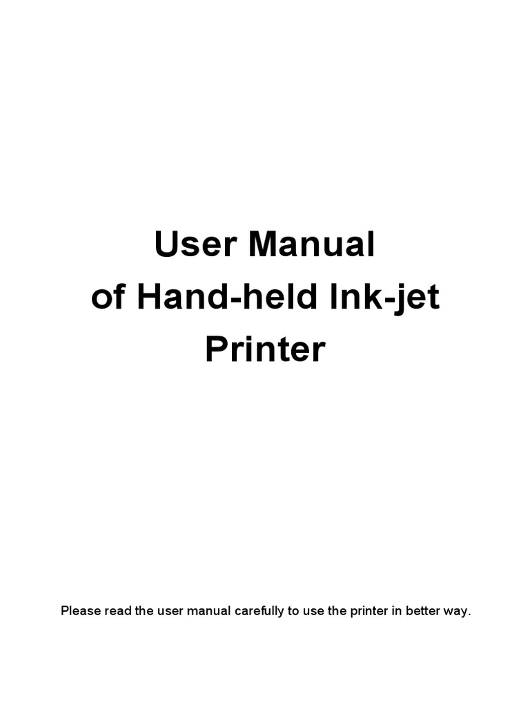 2021-T10 User Manual of Hand-Held Ink-Jet Printer | PDF | Computer File ...