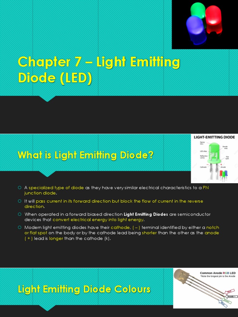 Understanding Light Emitting Diodes (LEDs) | PDF | Light Emitting Diode | Diode