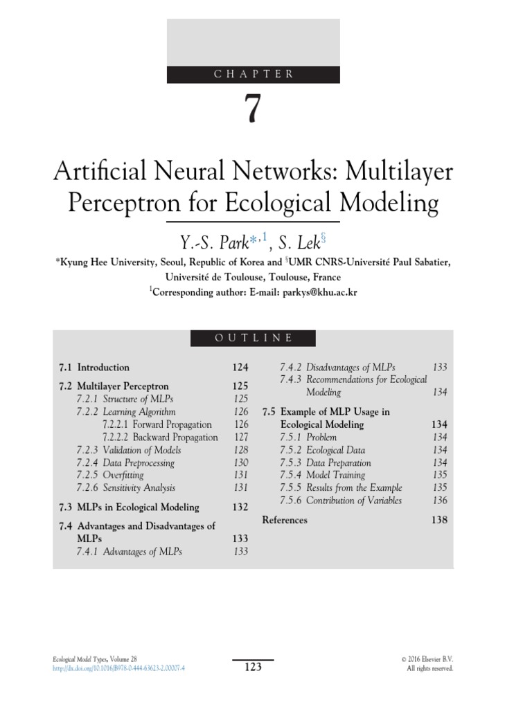 Chapter 7 - Artificial Neural Networks Multilay - 2016 - Developments ... Chapter 7 - Artificial Neural Networks Multilay - 2016 - Developments ...