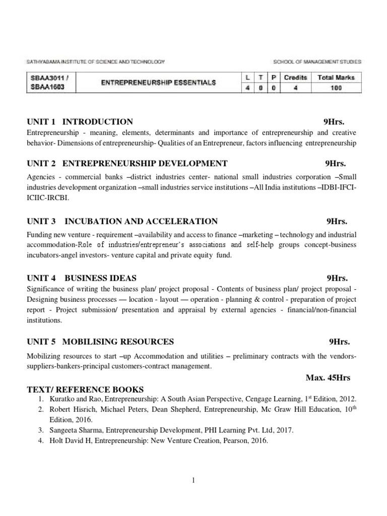 Sbaa 3011 | PDF | Entrepreneurship | Marketing