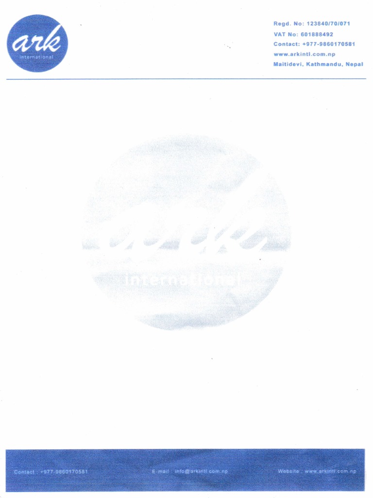 Letterhead ARK | PDF