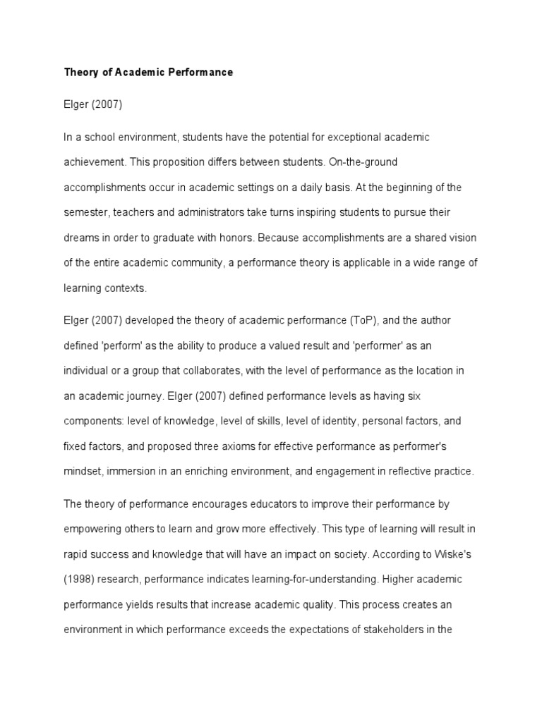 Supporting Theories | PDF | Learning Theory (Education) | Motivation