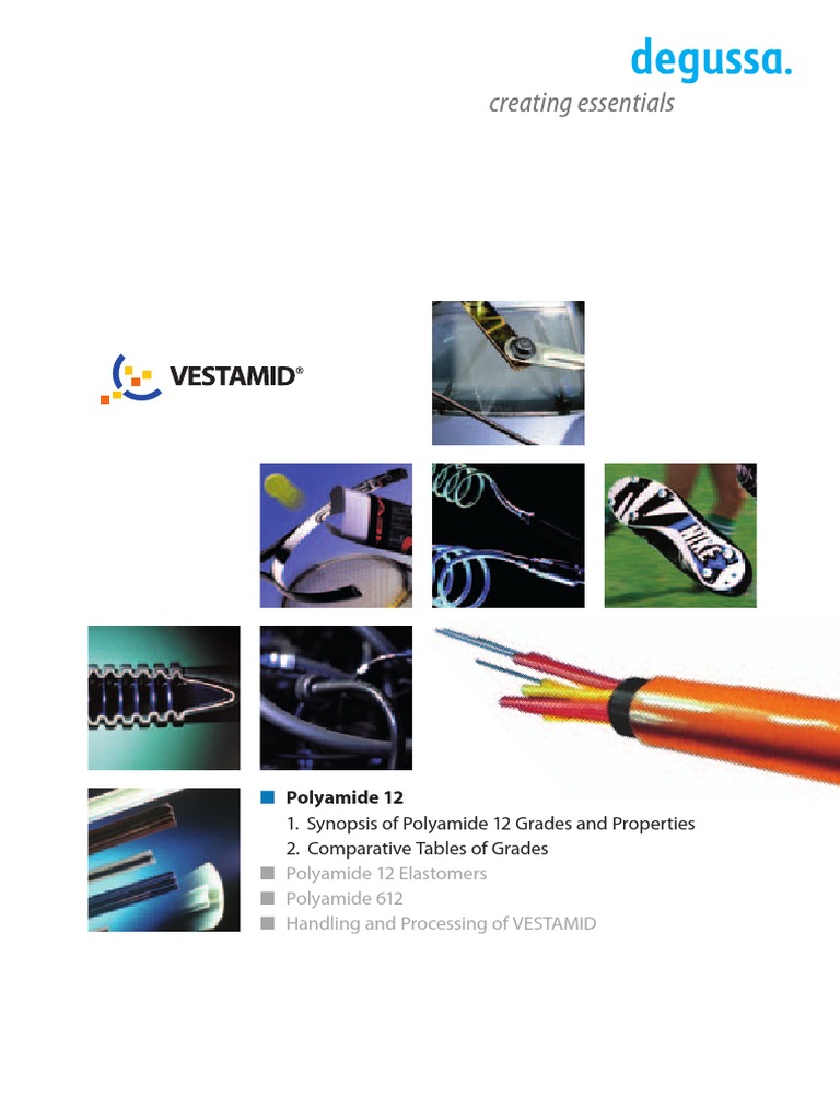 PA12 Vestamid Synopsis Eng | PDF | Polymers | Secondary Sector Of The ...