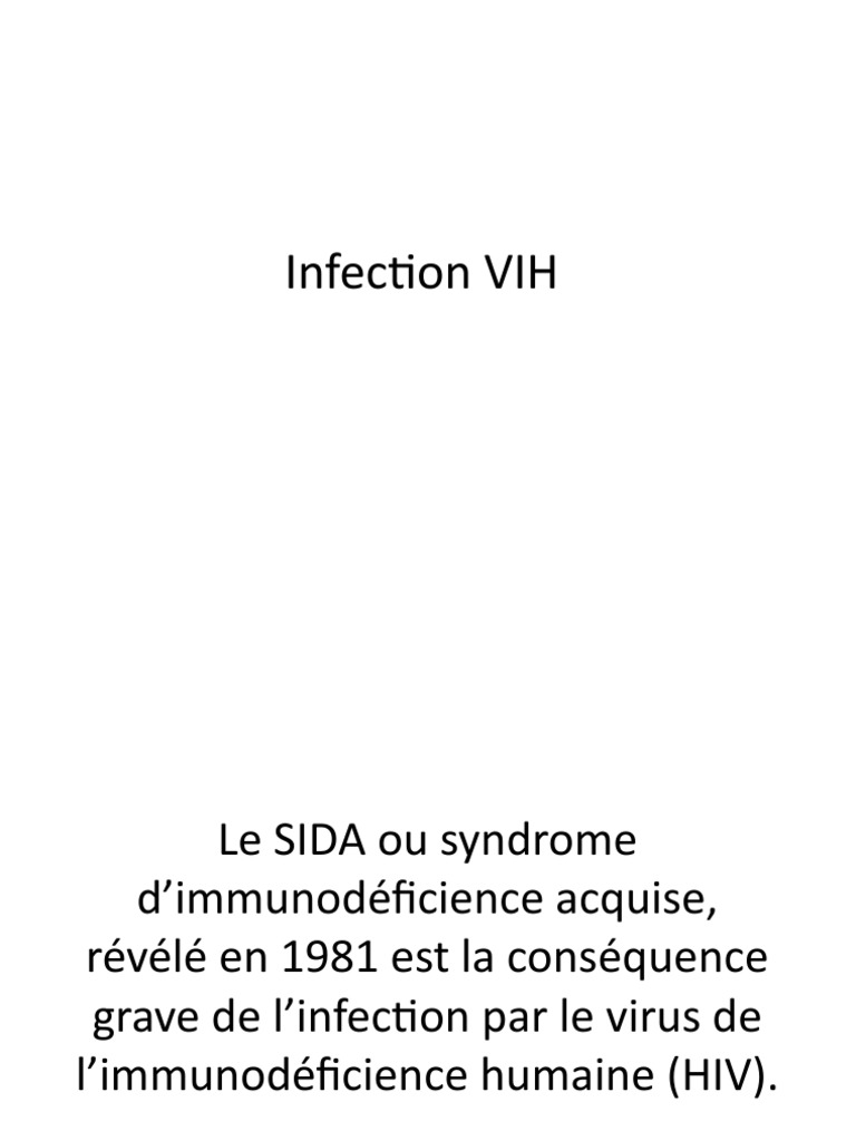 13 - Infection VIH - DR LHAD | PDF | VIH | Immunologie