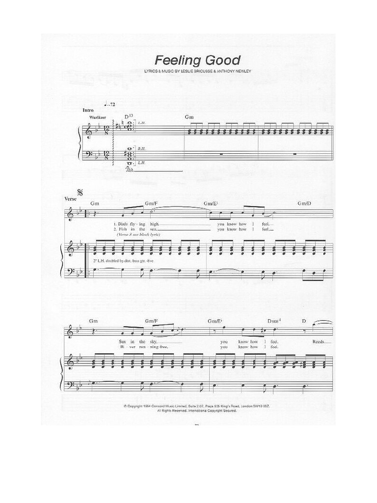 Feeling Good - Muse | PDF