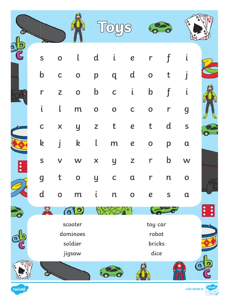Toys Wordsearch | PDF