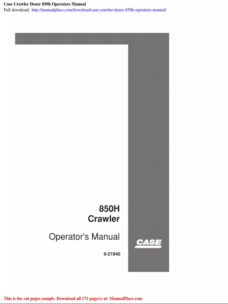 Case 850h Dozer Operator Guide | PDF | Technology & Engineering