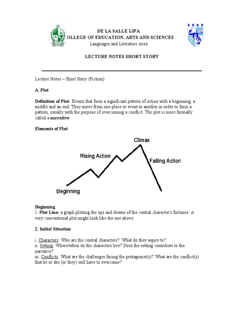 Lecture Notes - Short Story 2021-1-1 | PDF | Narration | Plot (Narrative)