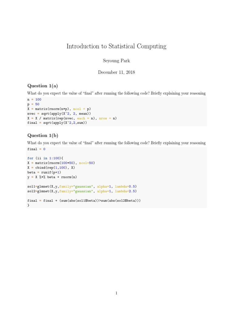 Practice Problems Note | PDF | Coefficient Of Determination | Errors And Residuals
