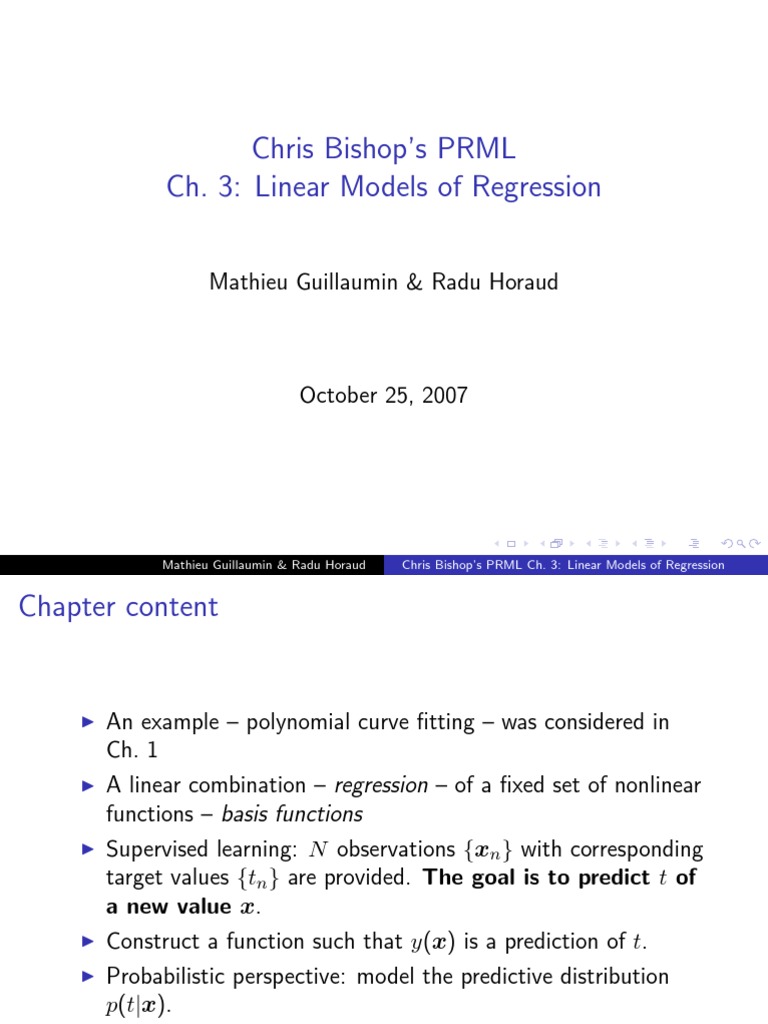 Chap 3 | PDF | Linear Regression | Regression Analysis