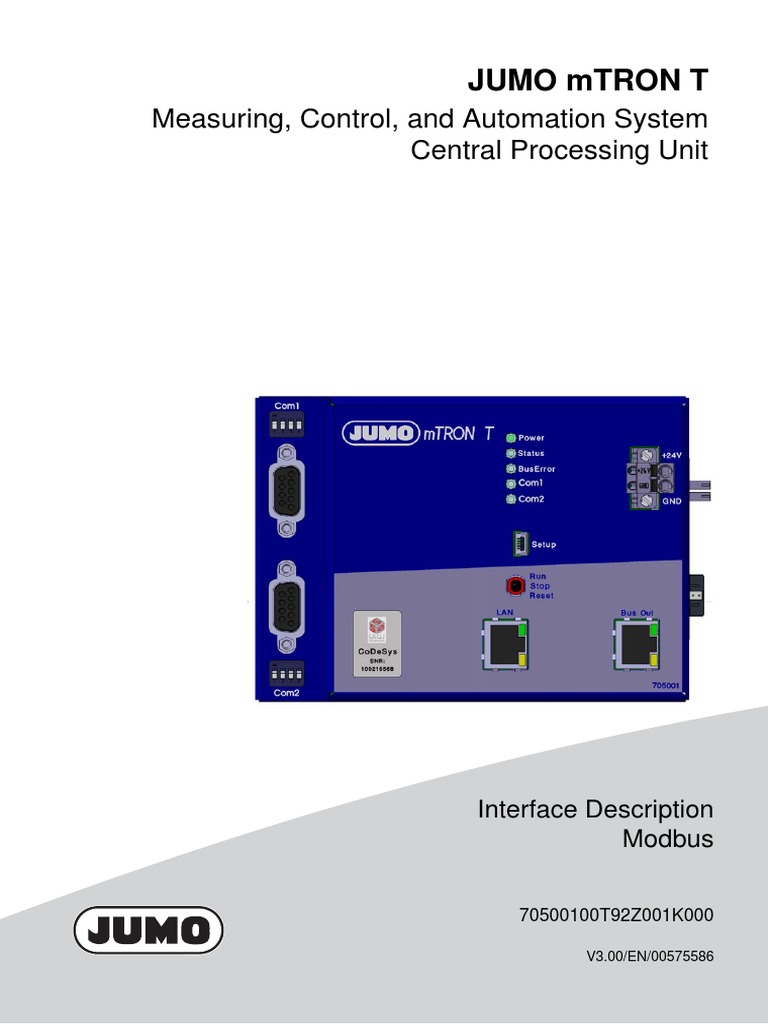 Interface Description Modbus | PDF | Ip Address | Port (Computer Networking)
