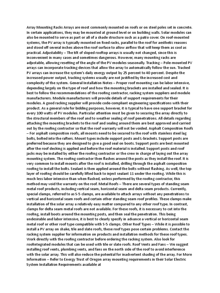 PV5 | PDF | Photovoltaics | Roof