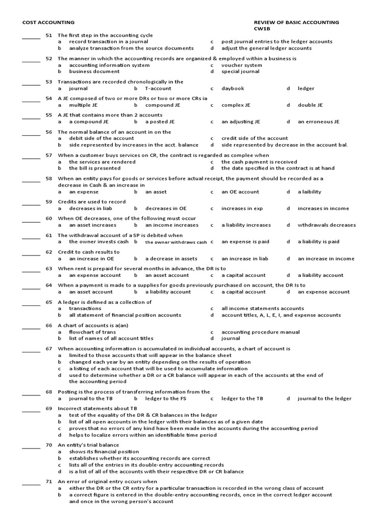 Basic Accounting | PDF | Debits And Credits | Expense