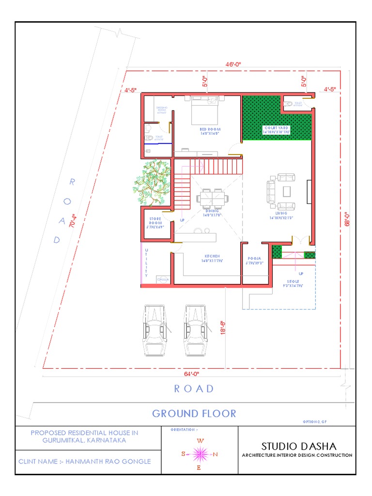Residential House Plan Karnataka | PDF | Buildings And Structures
