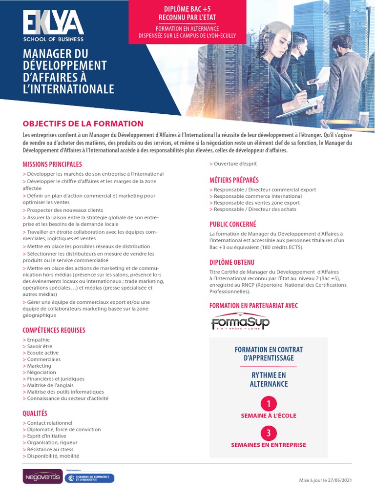 Fiche Missions Mdai-2021 | PDF | Commercialisation | Business