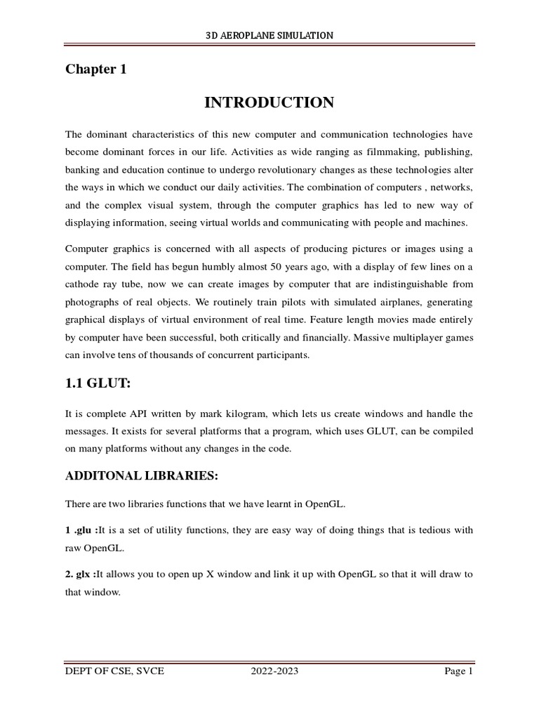 CG Report Sample | Download Free PDF | Computer Graphics | Medical Imaging