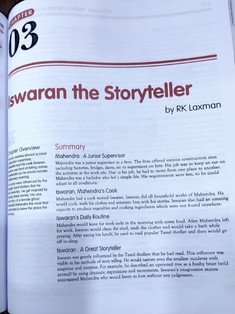 Resource 20230705190103 Notes Iswaran The Story Teller | PDF | Ghosts