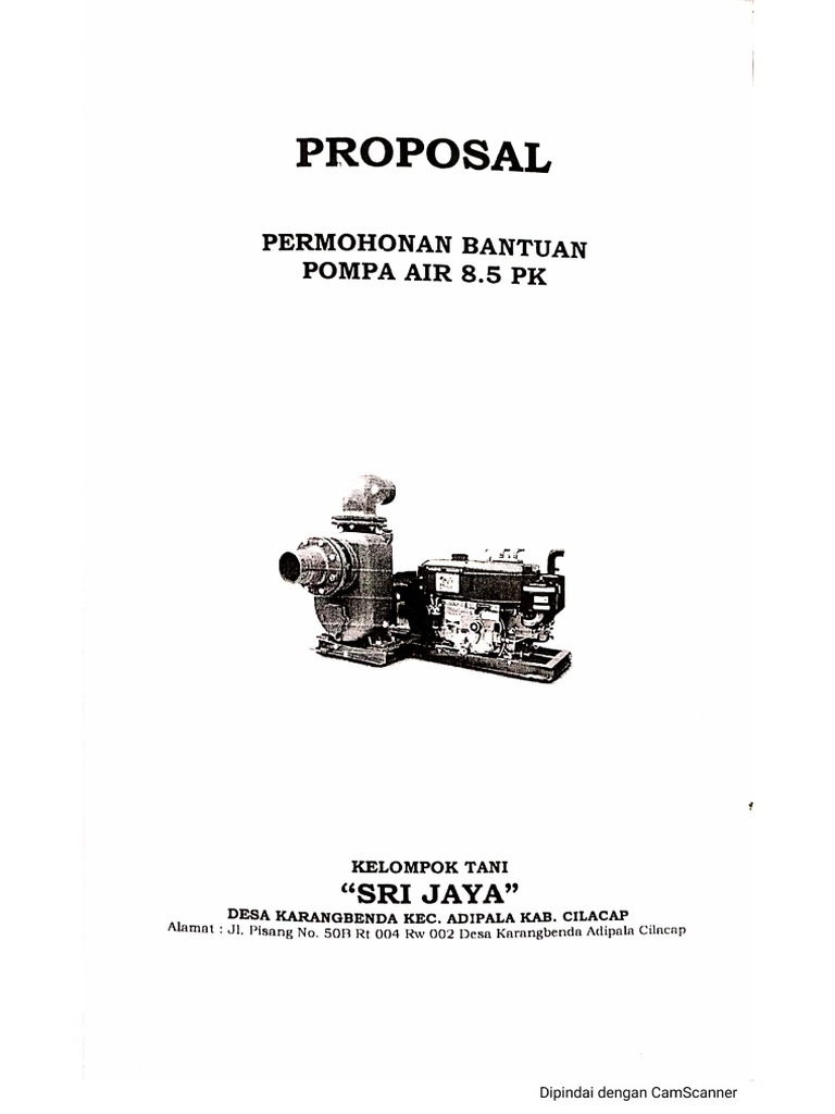Contoh Proposal Alsintan | PDF