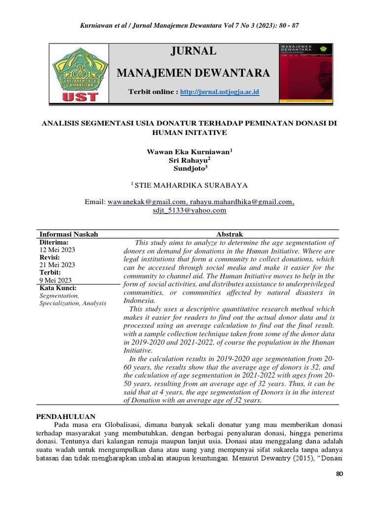 Jurnal Wawan Eka Kurniawan | PDF | Pengembangan Diri