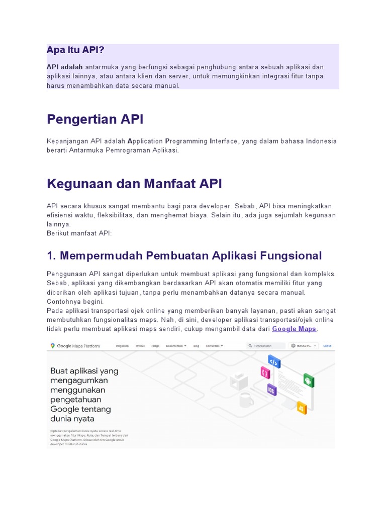 Panduan Lengkap API dan Jenisnya | PDF