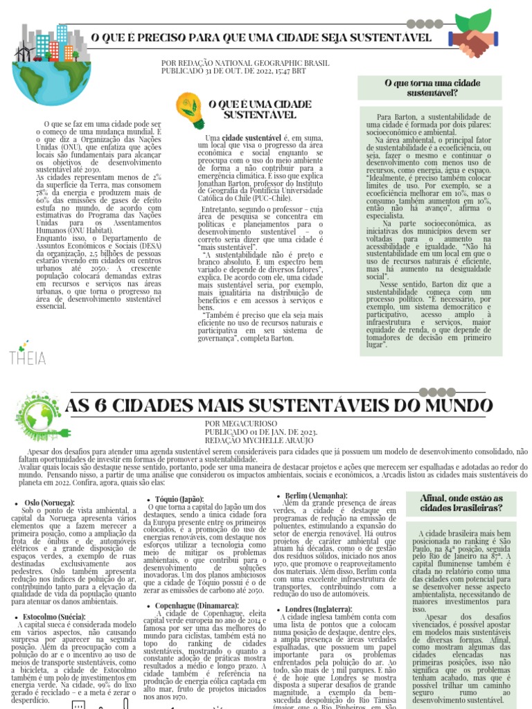 Reportagens-2 Sustentabilidade | PDF | Sustentabilidade | Ambiente natural
