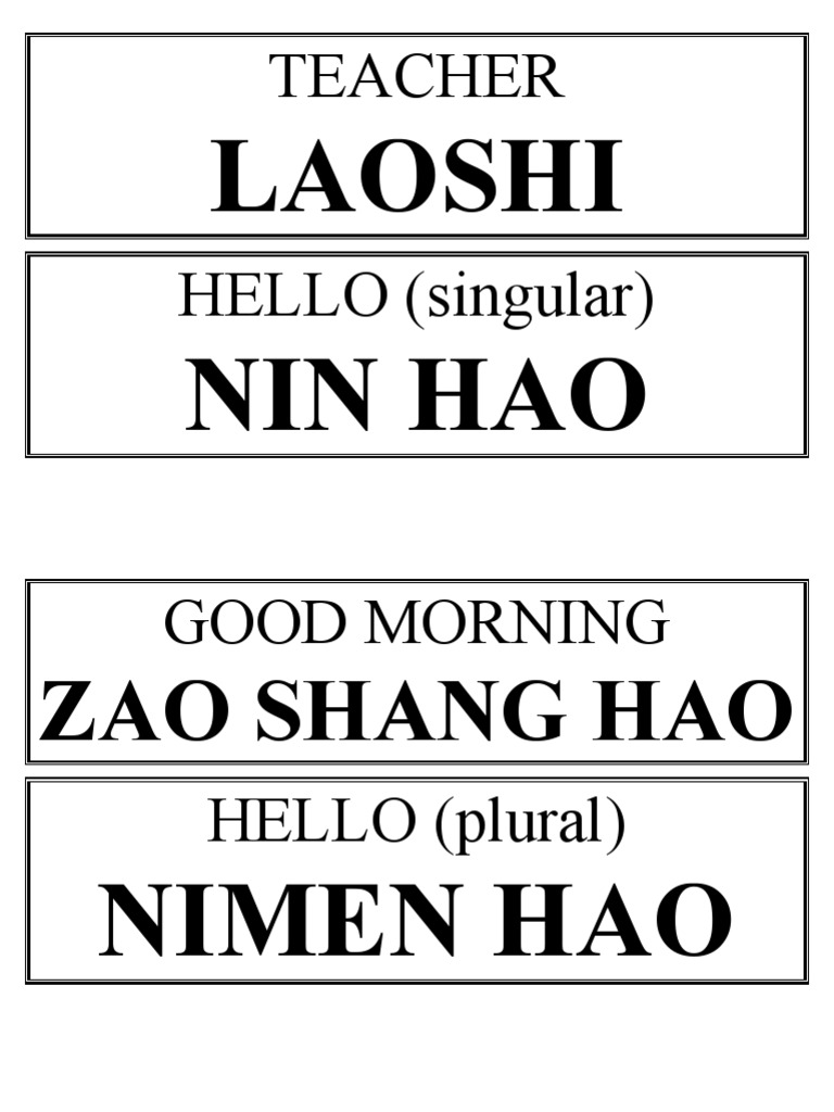 Mandarin Flashcards Pdf