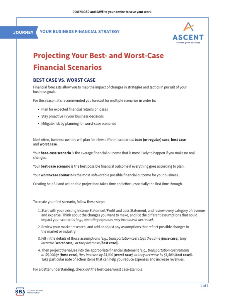 Your Business Financial Strategy 3 2 Financial Projections Tool | PDF ...