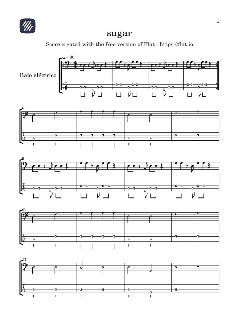 Sugar Bass Tab | PDF
