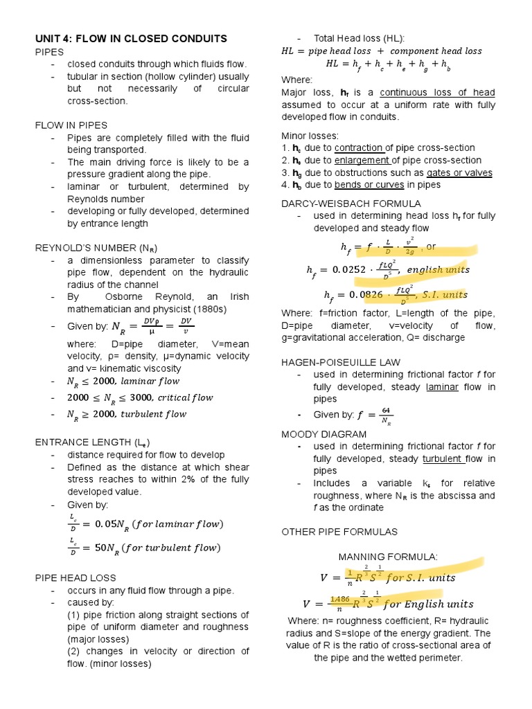 Hydraulics | PDF | Reynolds Number | Fluid Dynamics