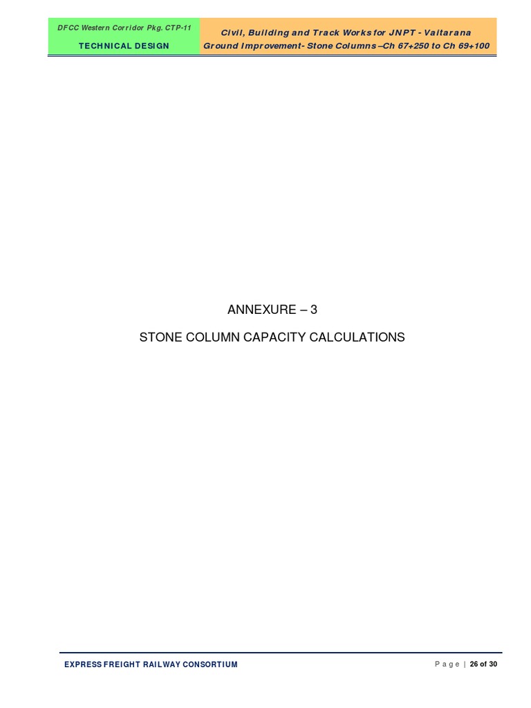 Stone Column Excel | PDF