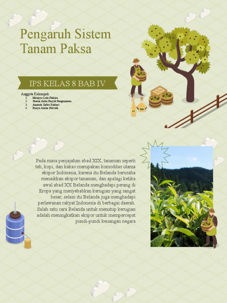 Pengaruh Sistem Tanam Paksa - Kelompok 2 (Maziyya, Shania, Amanda ...