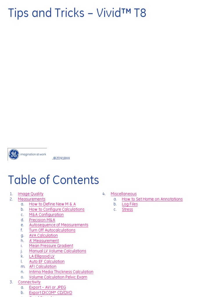 Tips and Tricks Vivid t8 Rev4 | PDF | Image Resolution | Contrast (Vision)