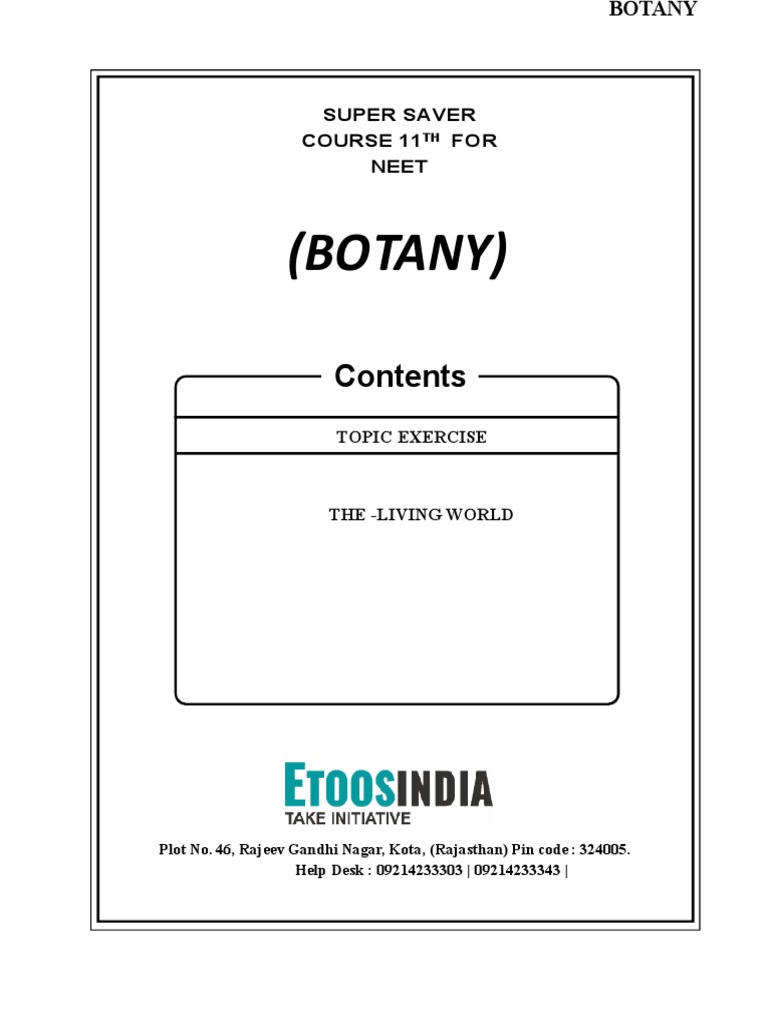 DPP - The Living World | PDF | Organisms | Botany