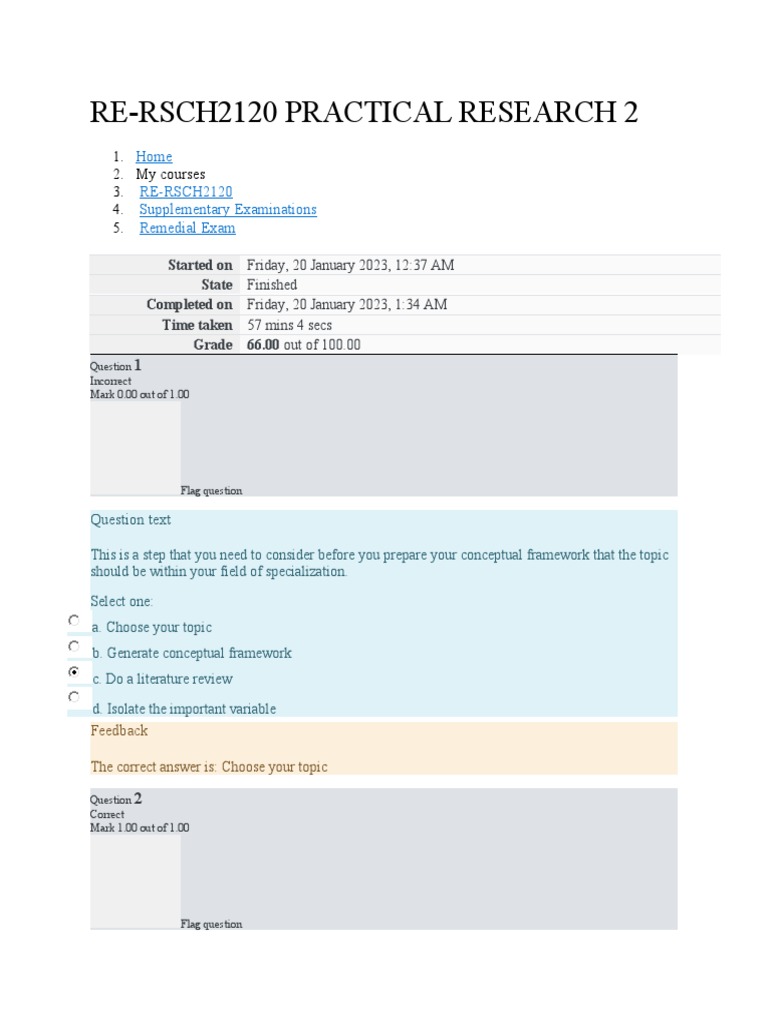 Re Rsch2120 Practical Research 2 | PDF | Statistics | Level Of Measurement