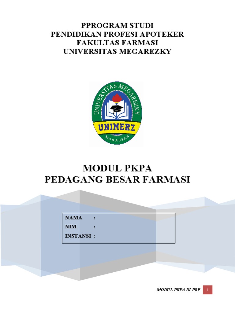 (Oke) Modul Pkpa PBF | PDF